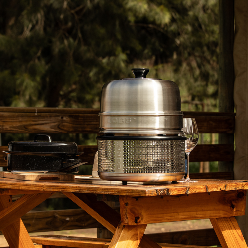 Extension Ring with Roasting Stand – Extra Space | Cobb Grill America